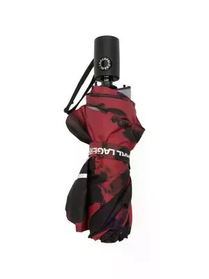 Karl Lagerfeld K Signature Flower Umbrella - Red