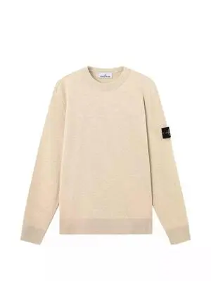 Stone Island Rws Geelong Wool Crewneck Jumper - Neutrals