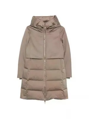 DUNO Padded-panel Hooded Coat