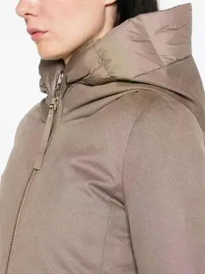DUNO Padded-panel Hooded Coat