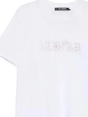 Karl Lagerfeld Ikon Rhinestone Embellished T-shirt
