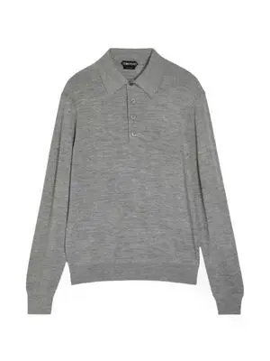 TOM FORD Long-sleeve Polo Shirt