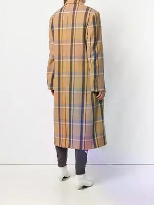 Stella McCartney Check Double Breasted Coat