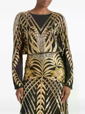 TEMPERLEY LONDON Horatio Sequin-embellished Blouse