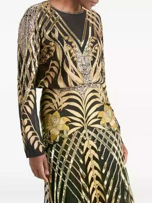 TEMPERLEY LONDON Horatio Sequin-embellished Blouse