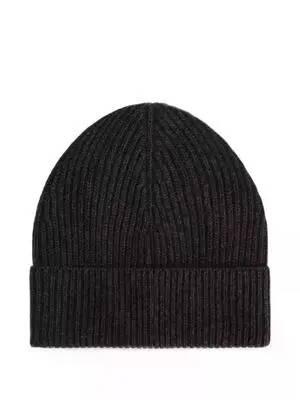 Dolce & Gabbana Cashmere And Wool Ribbed Knit Beanie - Grey