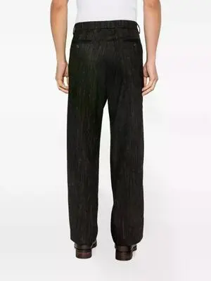 AMARANTO Pleated Straight-leg Trousers