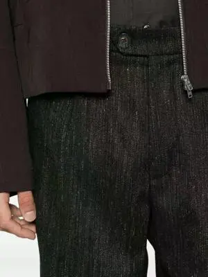 AMARANTO Pleated Straight-leg Trousers
