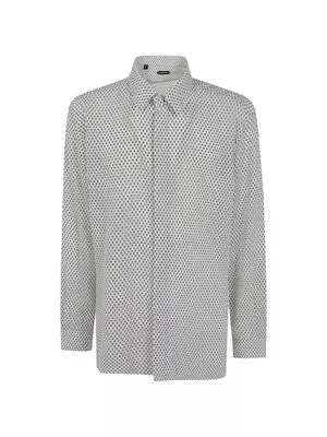 TOM FORD Diamond-pattern Silk Shirt