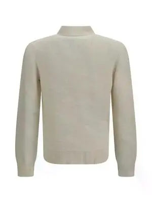Zegna Waffle-knit Long-sleeve Polo Shirt