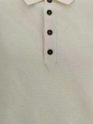 Zegna Waffle-knit Long-sleeve Polo Shirt - Neutrals