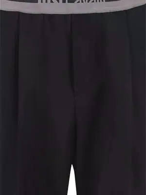 Just Cavalli Logo-waistband Pleated Trousers