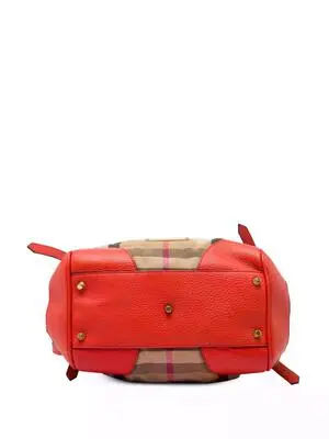 Burberry House Check Canvas And Leather Tote Bag