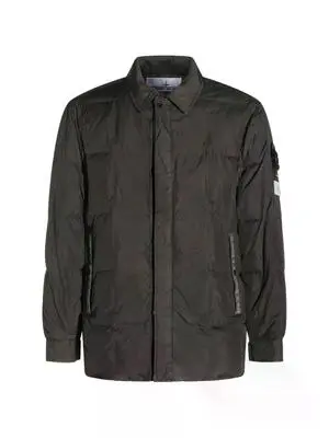 Stone Island Crinkle Reps Ny Quilted Coat - Grey
