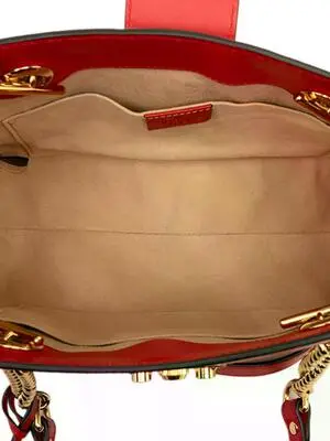 Gucci Gg Supreme Apple Padlock Tote Bag