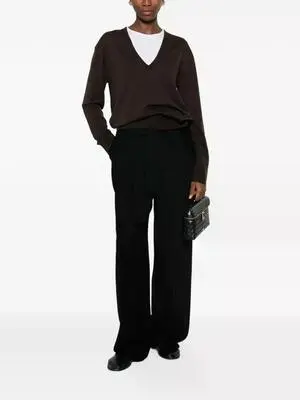 TOTEME V-neck Knitted Sweater