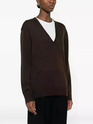 TOTEME V-neck Knitted Sweater
