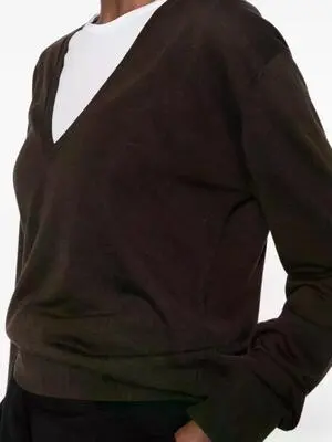 TOTEME V-neck Knitted Sweater