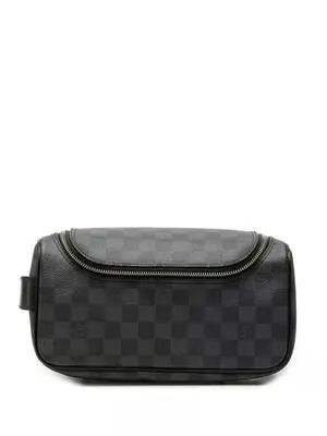 LOUIS VUITTON Damier Graphite Toiletry Pouch Clutch Bag