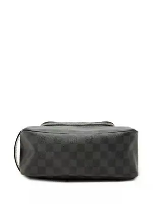 LOUIS VUITTON Damier Graphite Toiletry Pouch Clutch Bag