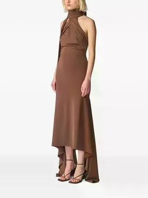 Monse Twist-front Asymmetric Midi Dress