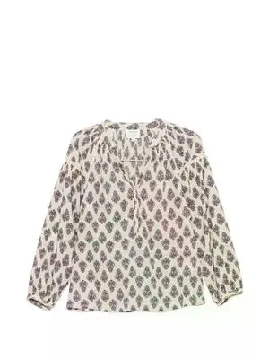 MAISON123 Danica Paisley-print Blouse - Neutrals