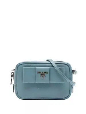 Prada 2013-2026 Saffiano Fiocco Bow Camera Bag Crossbody Bag