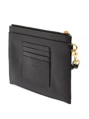 Saint Laurent Large Grain De Poudre Matelasse Cassandre Zip Pouch Clutch Bag