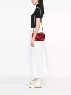 LOUIS VUITTON 2019 New Wave Chain Bag Mm Satchel