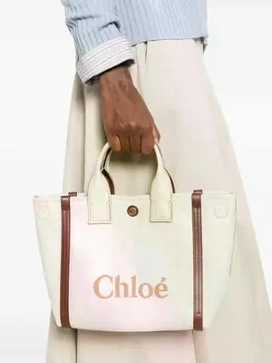 Chloé Logo-embroidered Tote Bag