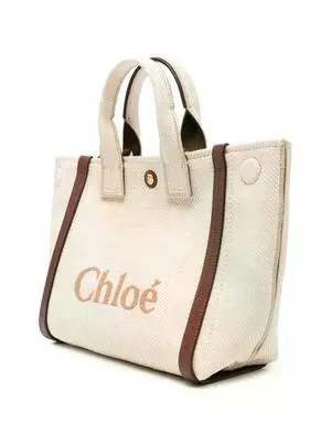 Chloé Logo-embroidered Tote Bag