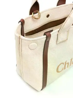Chloé Logo-embroidered Tote Bag