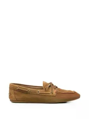 Miu Miu Suede Boat Shoes