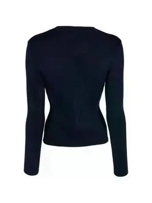 Sea Jane Ribbed-knit Henley Sweater