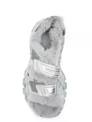 Balenciaga Track Faux-fur Sandals