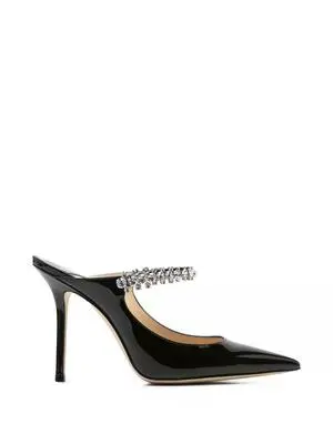 JIMMY CHOO Bing Crystal-embellished Mules