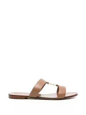 Dolce & Gabbana Dg Logo Leather Sandals