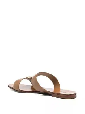 Dolce & Gabbana Dg Logo Leather Sandals