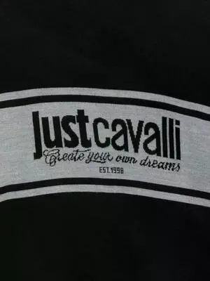 Just Cavalli Logo-intarsia Striped Sweater