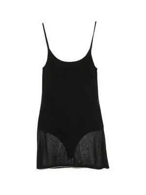 Jacquemus La Robe Maille Roupao Sheer Mini Dress