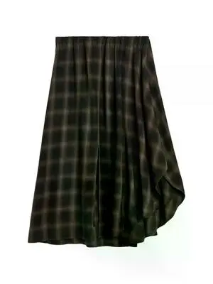 Our Legacy Fan Check-pattern Skirt
