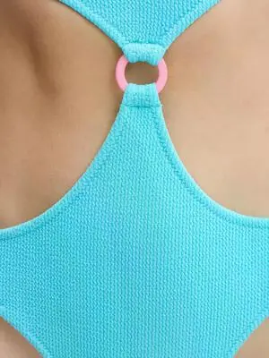 BANANA MOON Cut-out Ring Detail One-piece Swimsuit - Blue