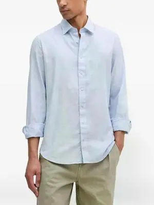 Michael Kors Logo-embroidered Shirt - Blue