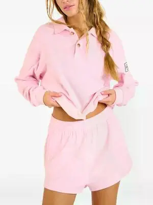 BANANA MOON Leighton Spongetime Terry-cloth Texture Polo Top
