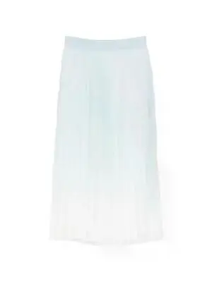 Maison123 Odessa Pleated Midi Skirt - Blue