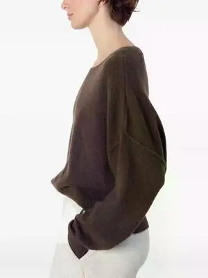 American Vintage Boat-neck Sweater - Brown