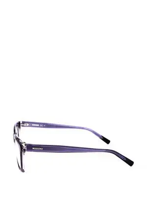 Missoni Tortoiseshell-effect Rectangle-frame Glasses