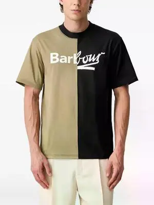 Barbour Logo-print Panelled T-shirt