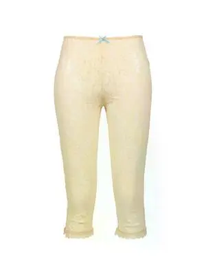 Sandy Liang Barlow Lace Cropped Trousers