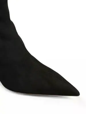 CASTAGNA Selene Pointed-toe Ankle Boots - Black